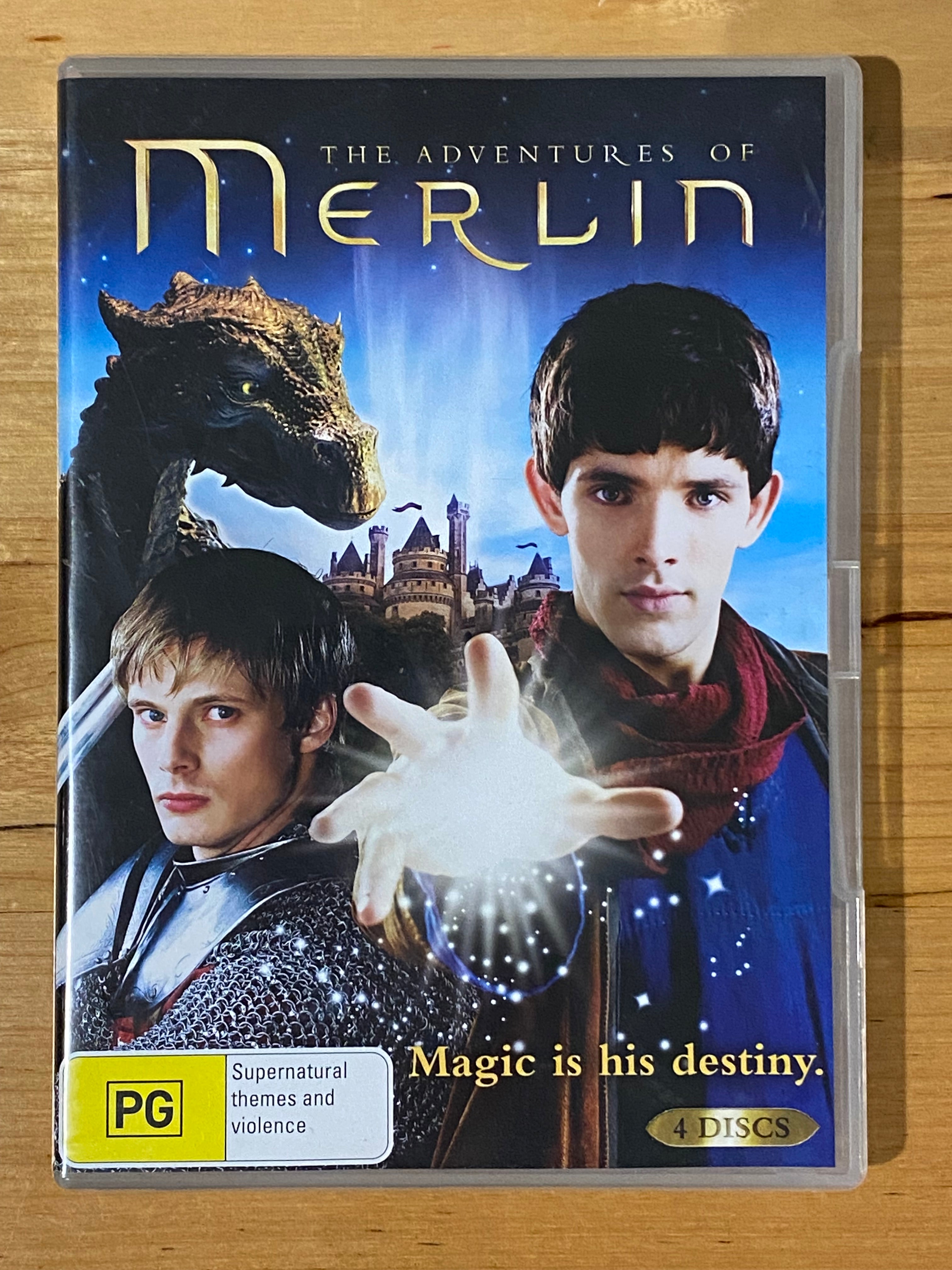The Adventures Of Merlin DVD British Magical Drama 4-Disc Set PAL 4 VG ...